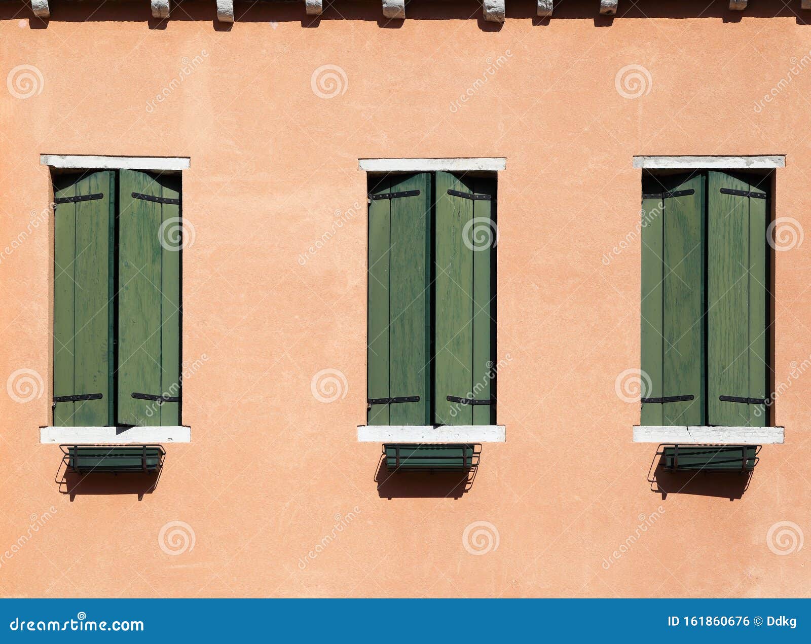 Venetian Windows, Venice - Italy Stock Photo - Image of house, three ...