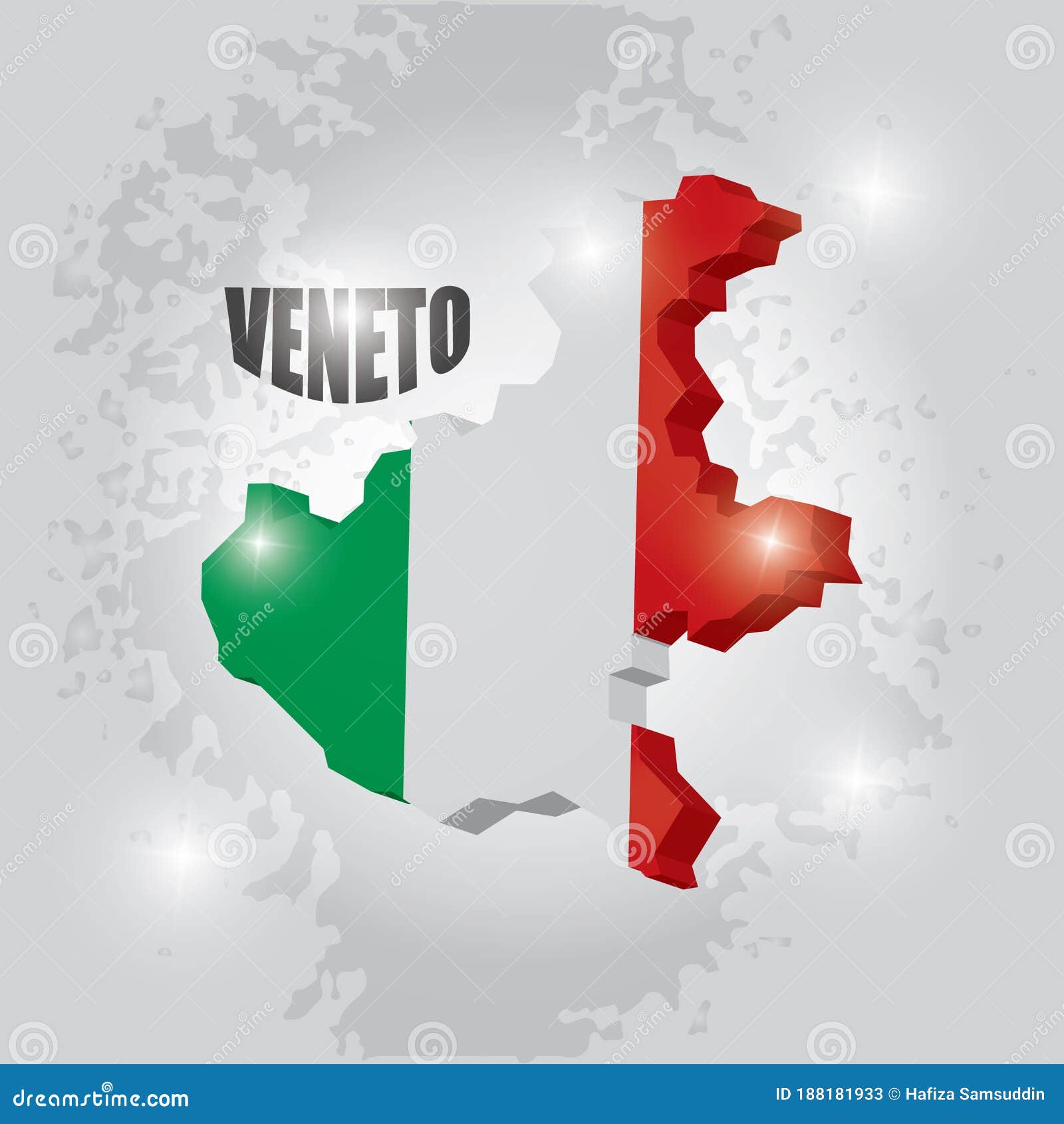 Veneto Map. Vector Illustration Decorative Design Stock Vector ...