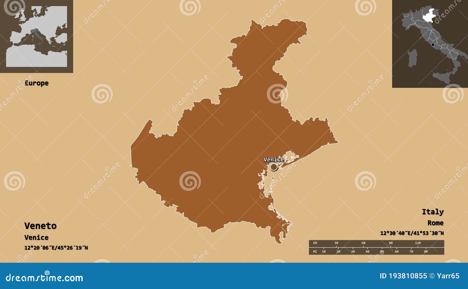 Veneto, Region of Italy,. Previews. Pattern Stock Illustration ...