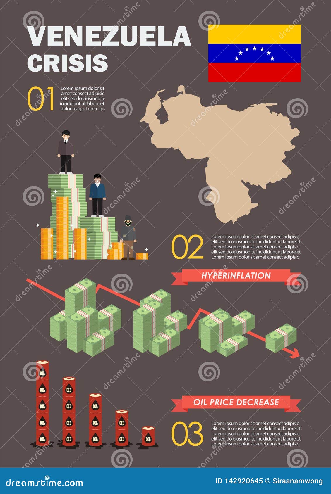 Infographic For Venezuela, Detailed Map Of Venezuela With Flag Vector ...