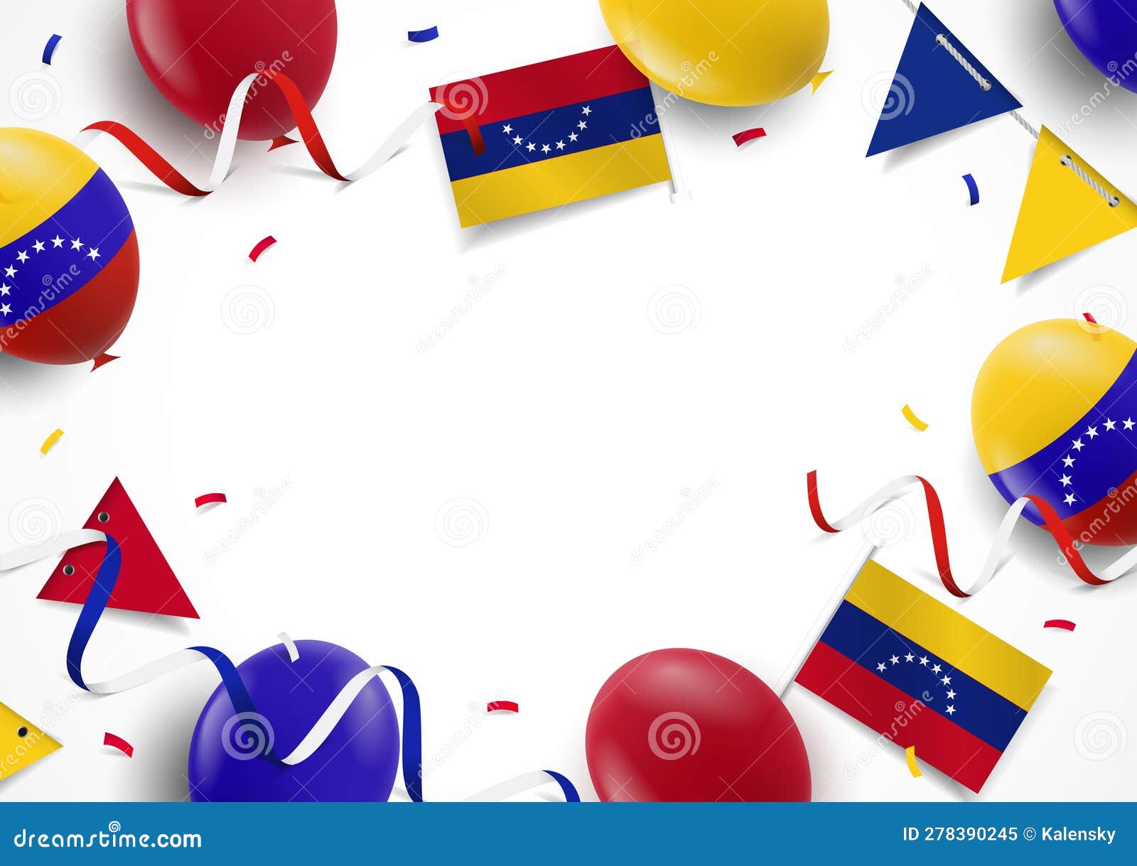 Venezuela Independence Day stock vector. Illustration of happy - 278390245
