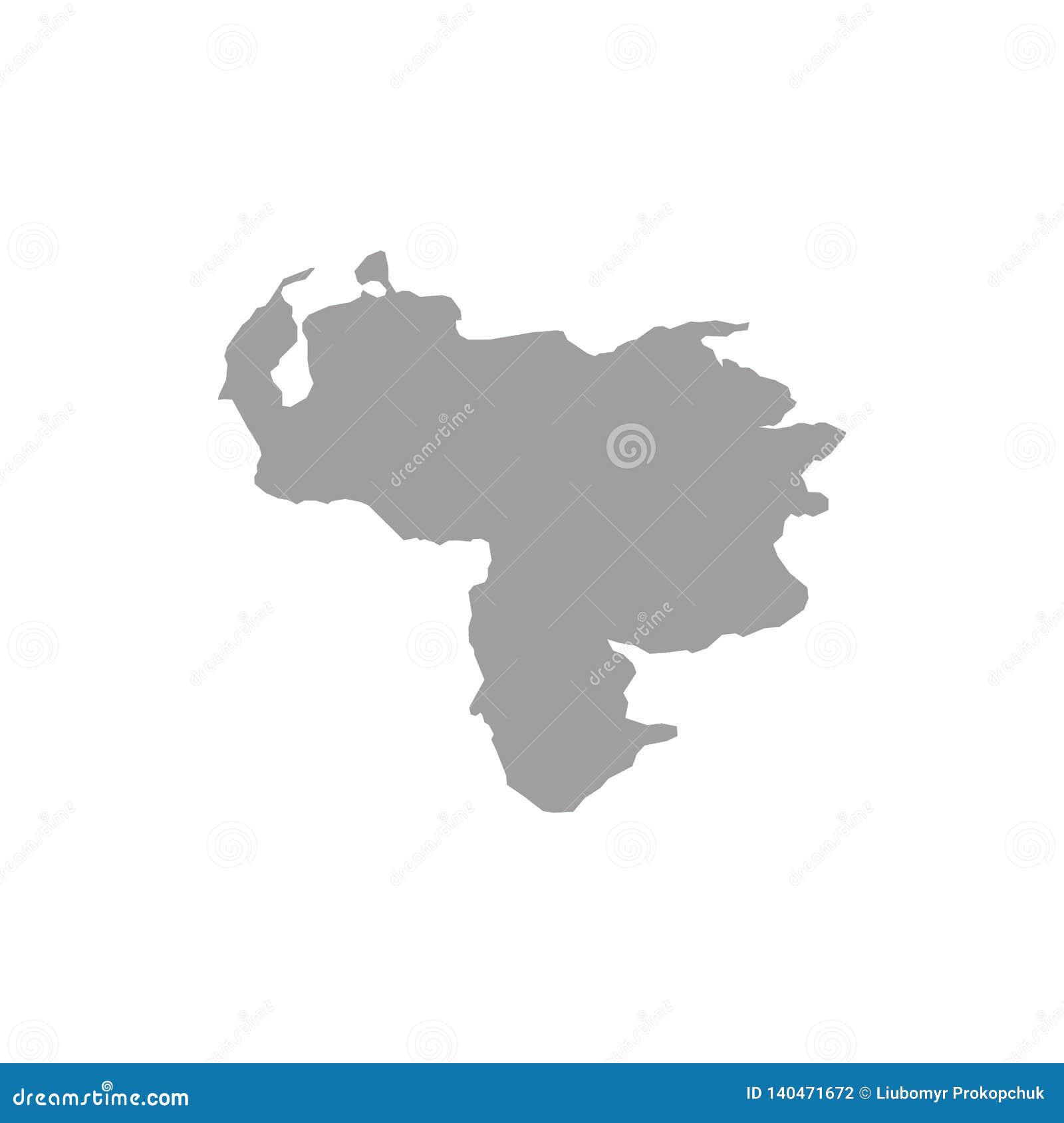 Blank Map Of Venezuela. Municipalities Of Venezuela Map In Gray. High ...