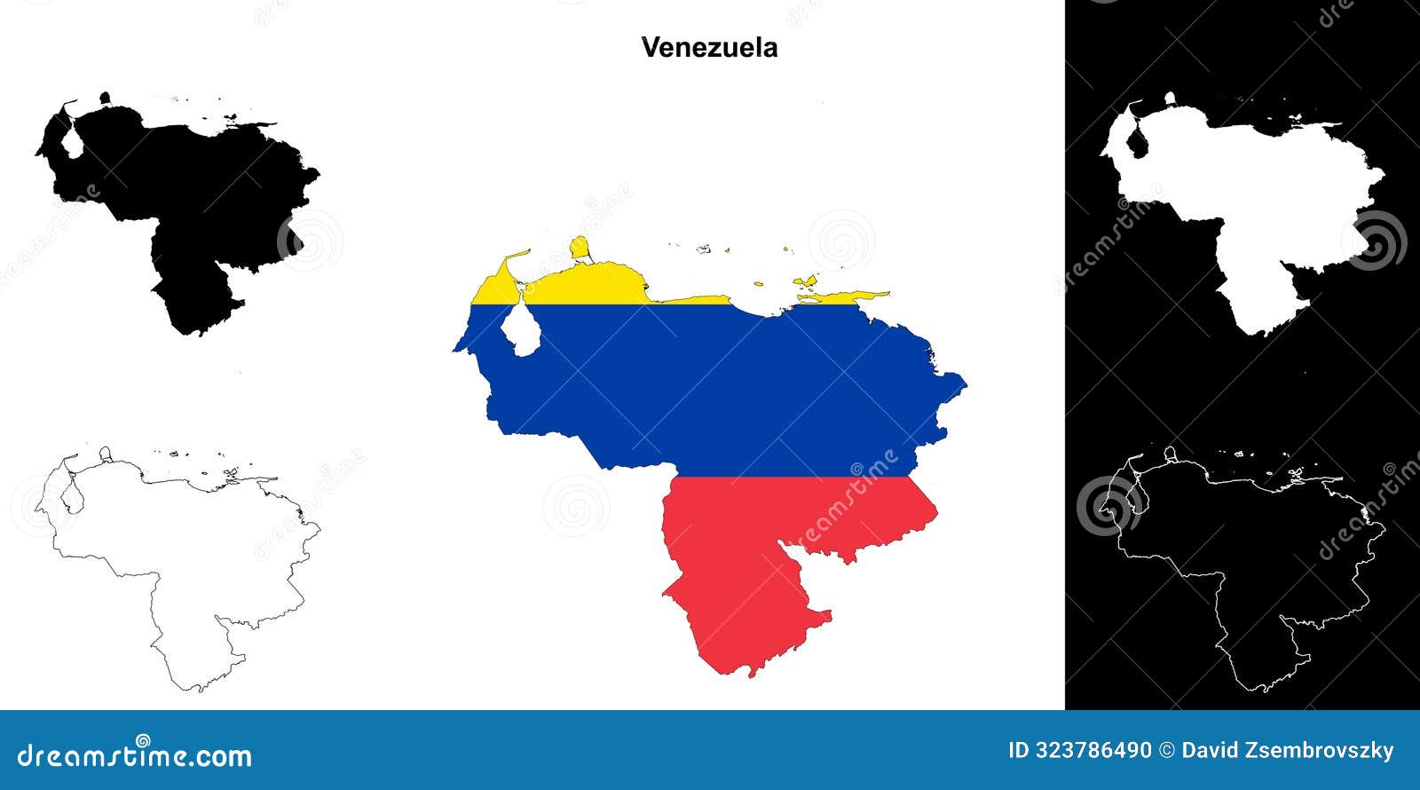 Venezuela - Outline Map Vector Illustration | CartoonDealer.com #286649972