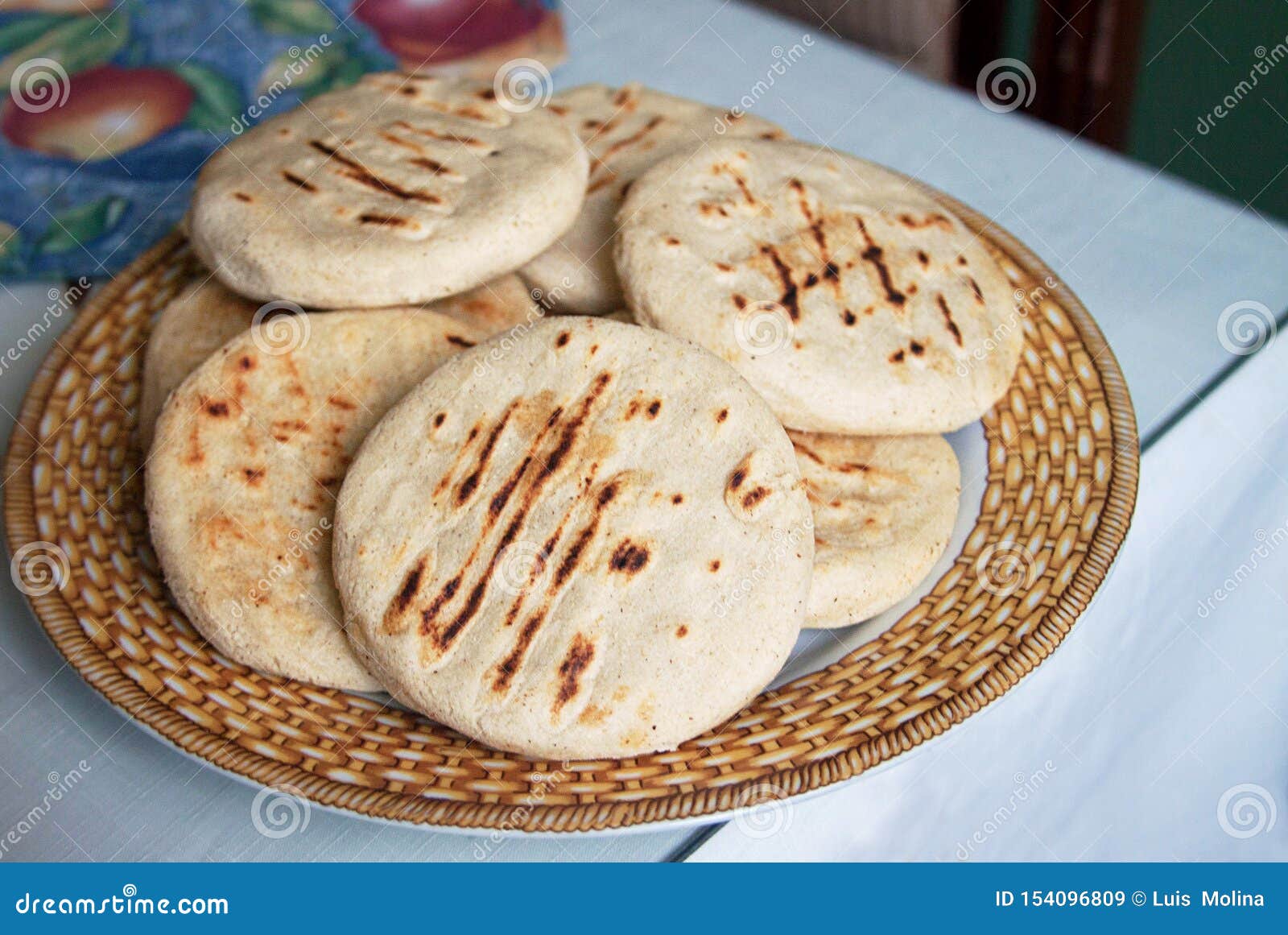 Venezuelan Arepas Served on a Table Stock Image - Image of dinner ...