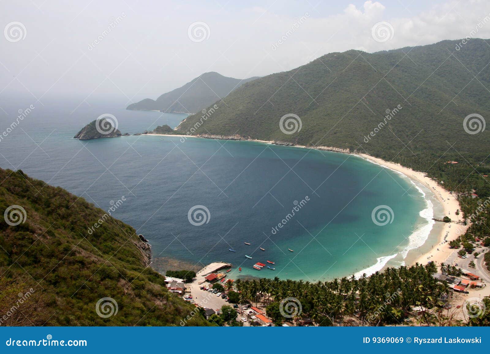 Venezuelan Caribbean coast stock image. Image of boat - 9369069