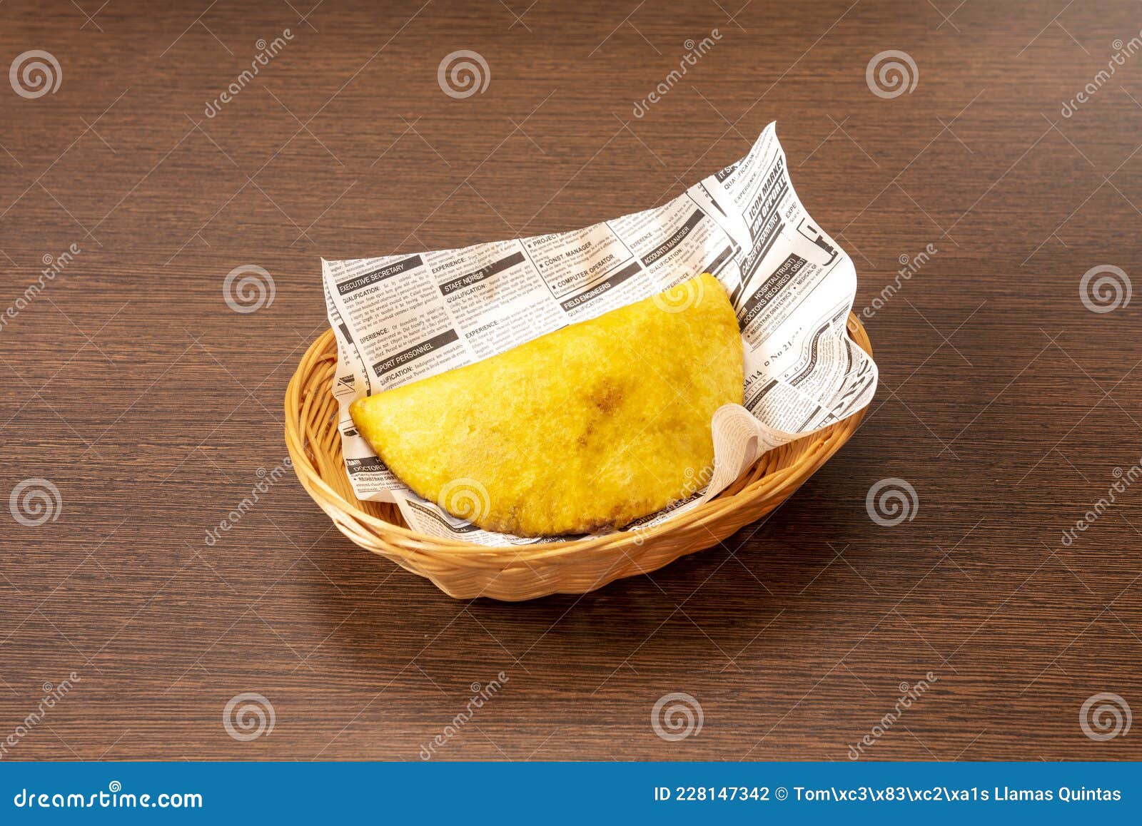Venezuelan Corn Empanada Filled Stock Photo - Image of culture, wrapped ...