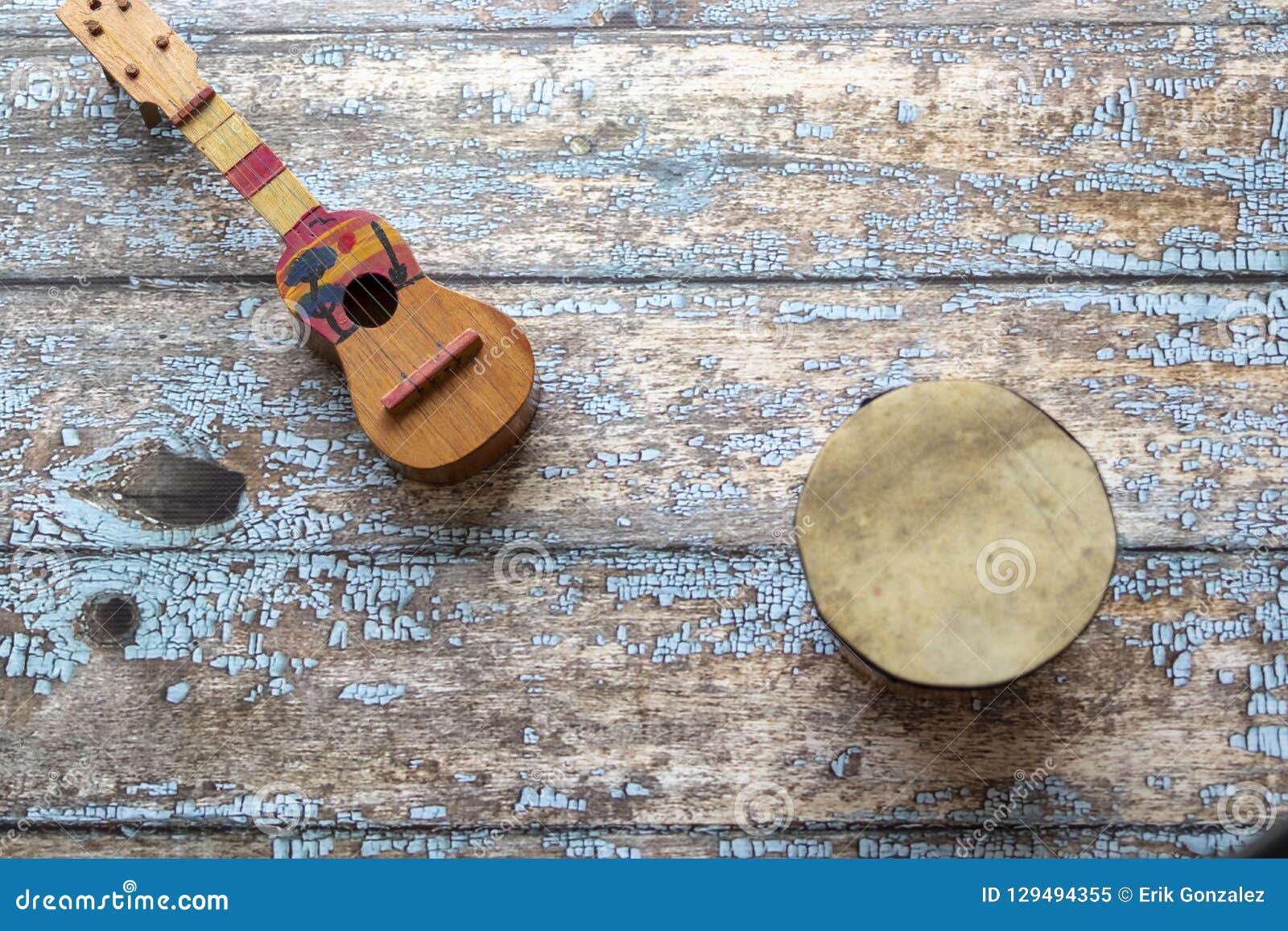 Venezuelan Musical Instruments, Cuatro and Drum Stock Image - Image of ...