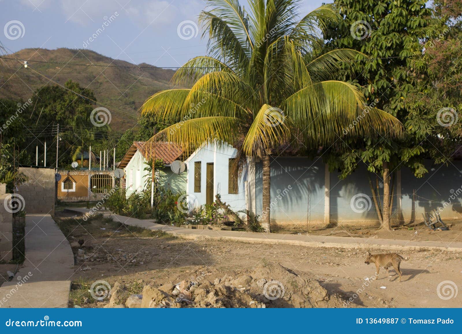 Venezuelan Village stock image. Image of road, town, small - 13649887