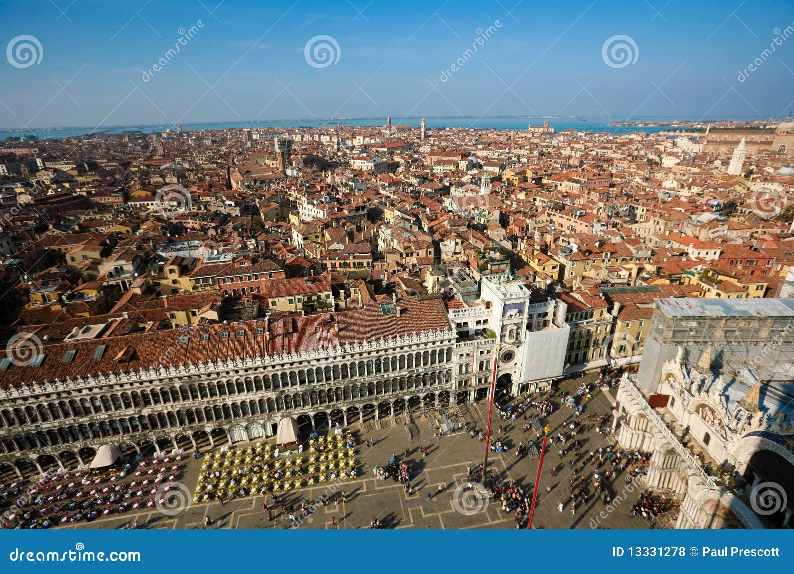 Venice from above stock photo. Image of high, landmark - 13331278