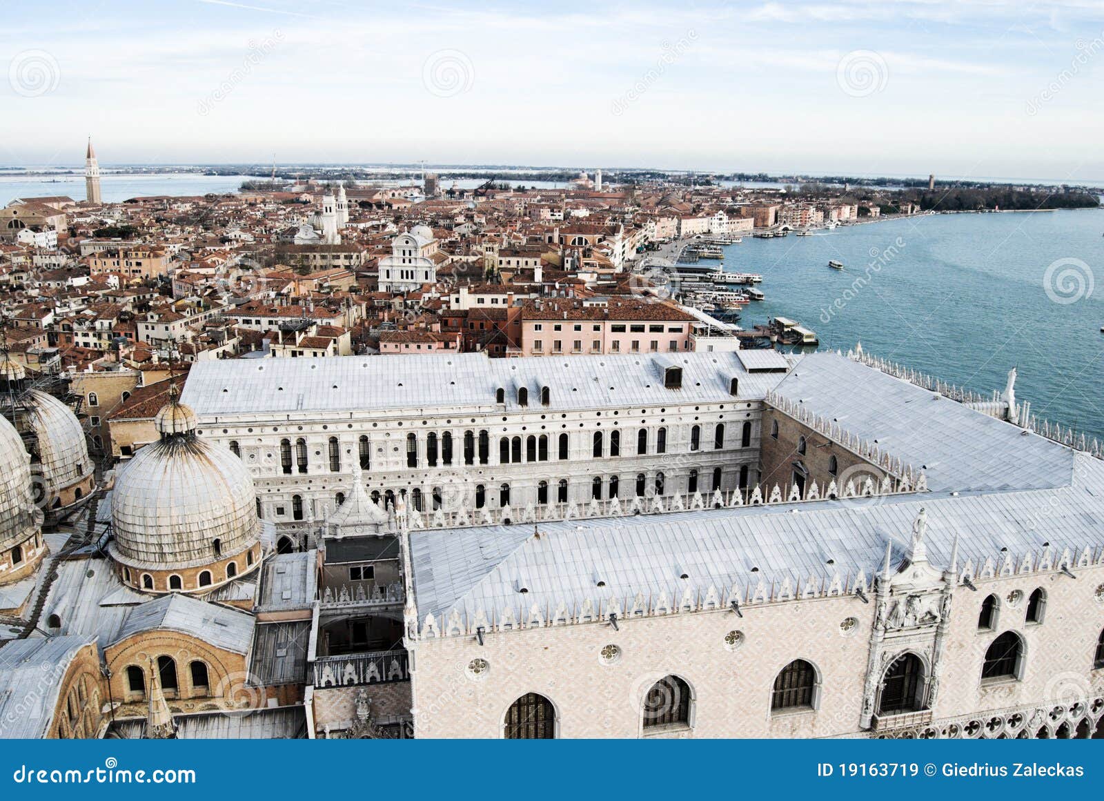 Venice from above stock image. Image of italian, view - 19163719