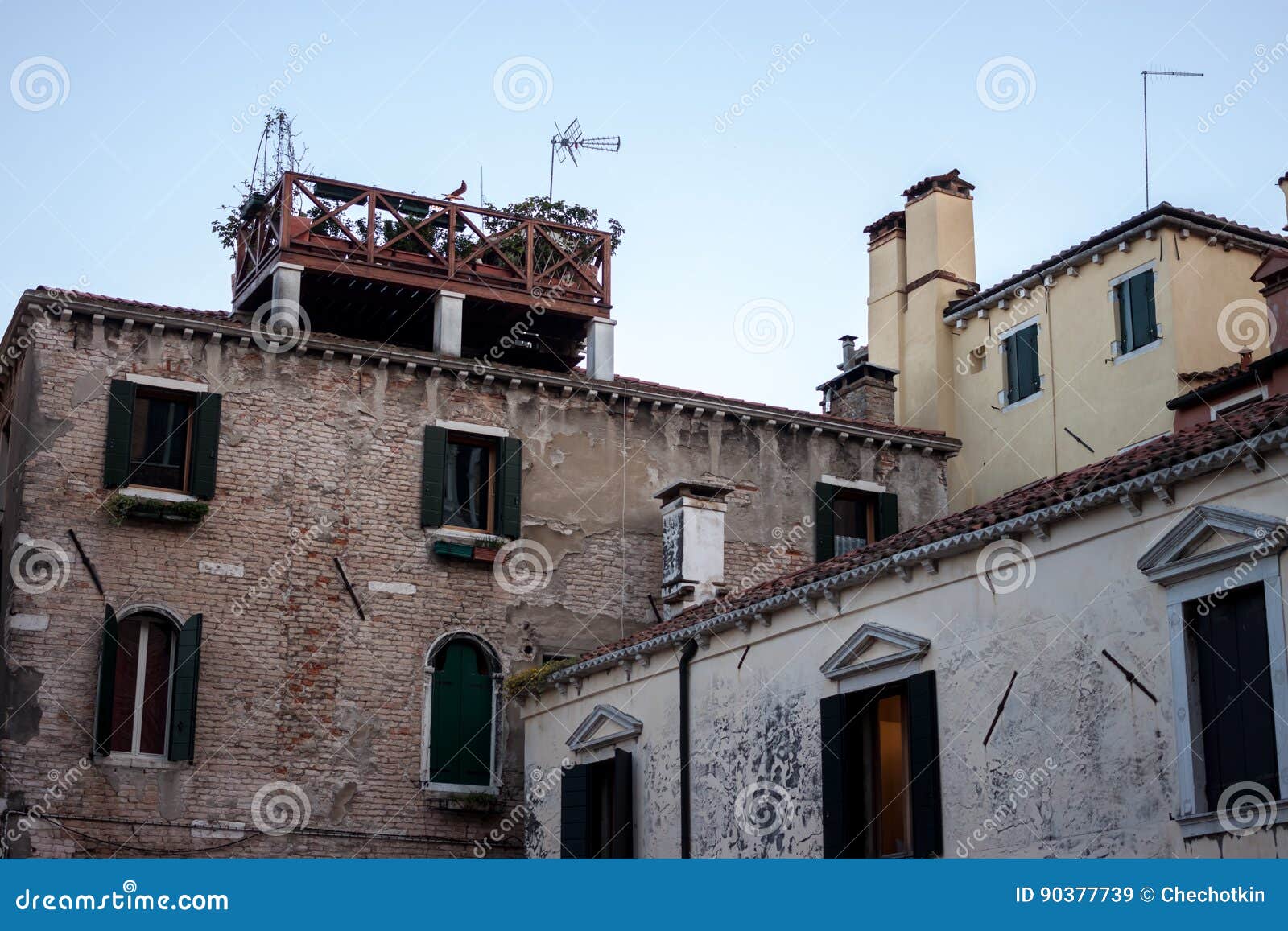 Venice Architecture Corner between Buildings Stock Image - Image of ...