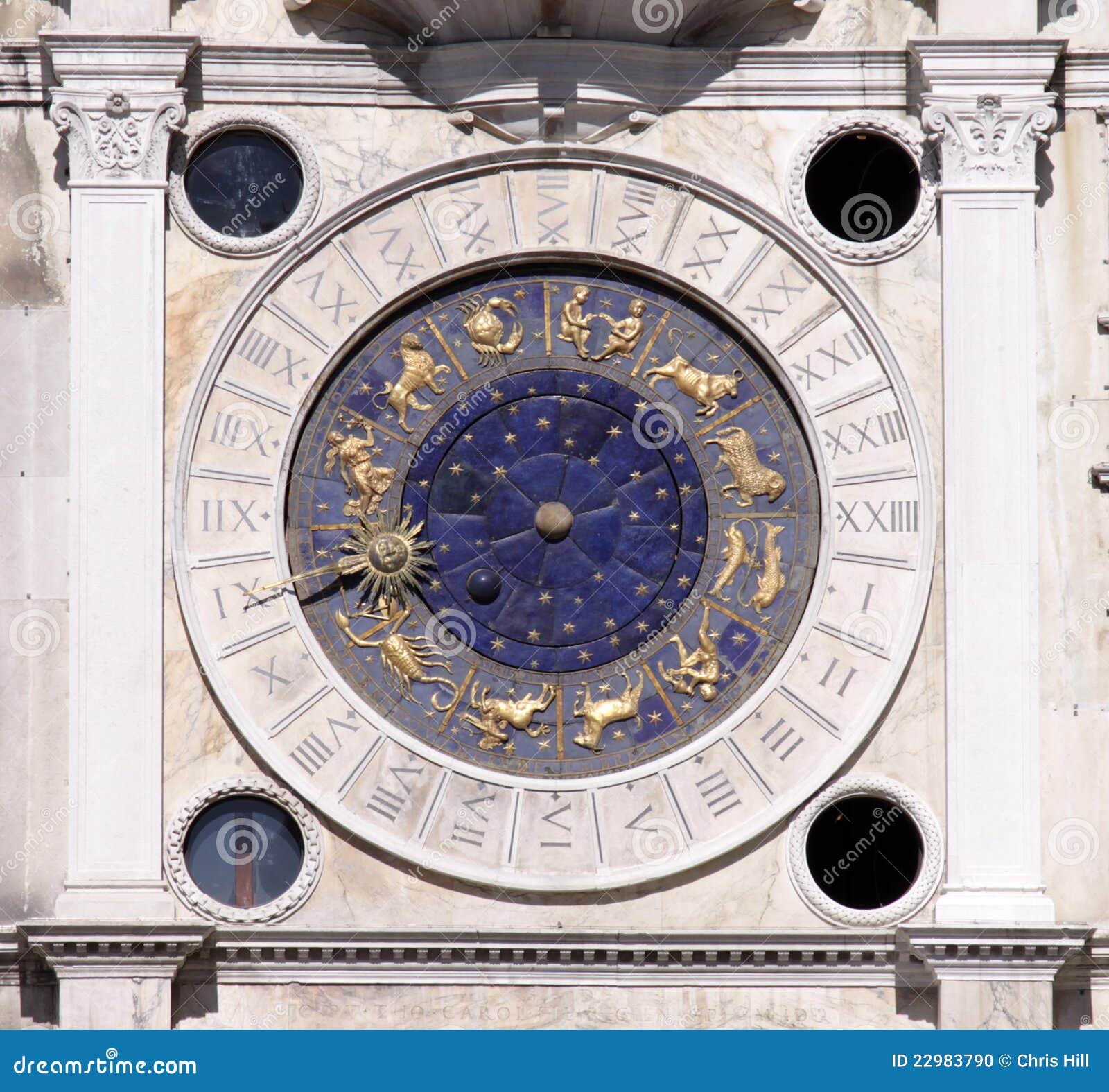 Venice Astronomical Clock stock photo. Image of timing - 22983790
