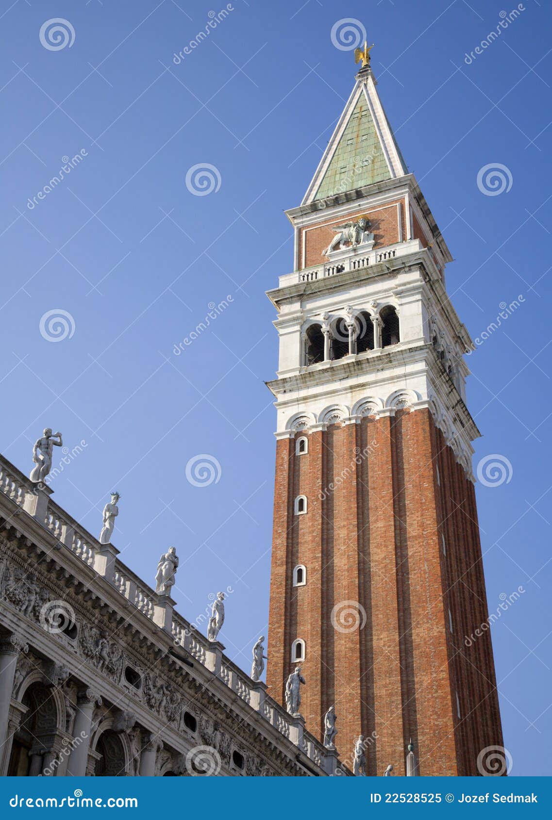 Venice - bell-tower stock image. Image of venice, monument - 22528525