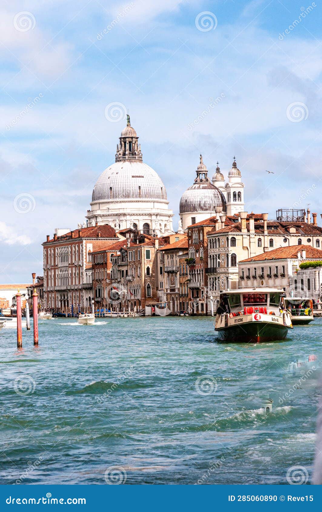 Venice Boat Traffic on Main Canal, Italy Editorial Image - Image of ...