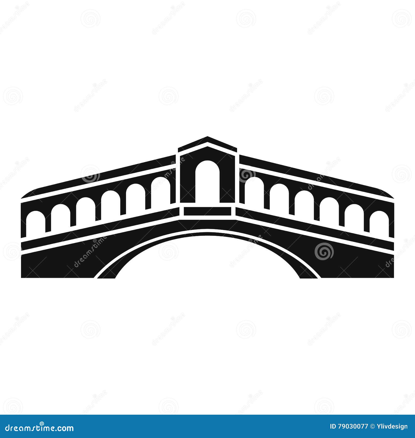 Venice Bridge Icon, Simple Style Stock Vector - Illustration of ...