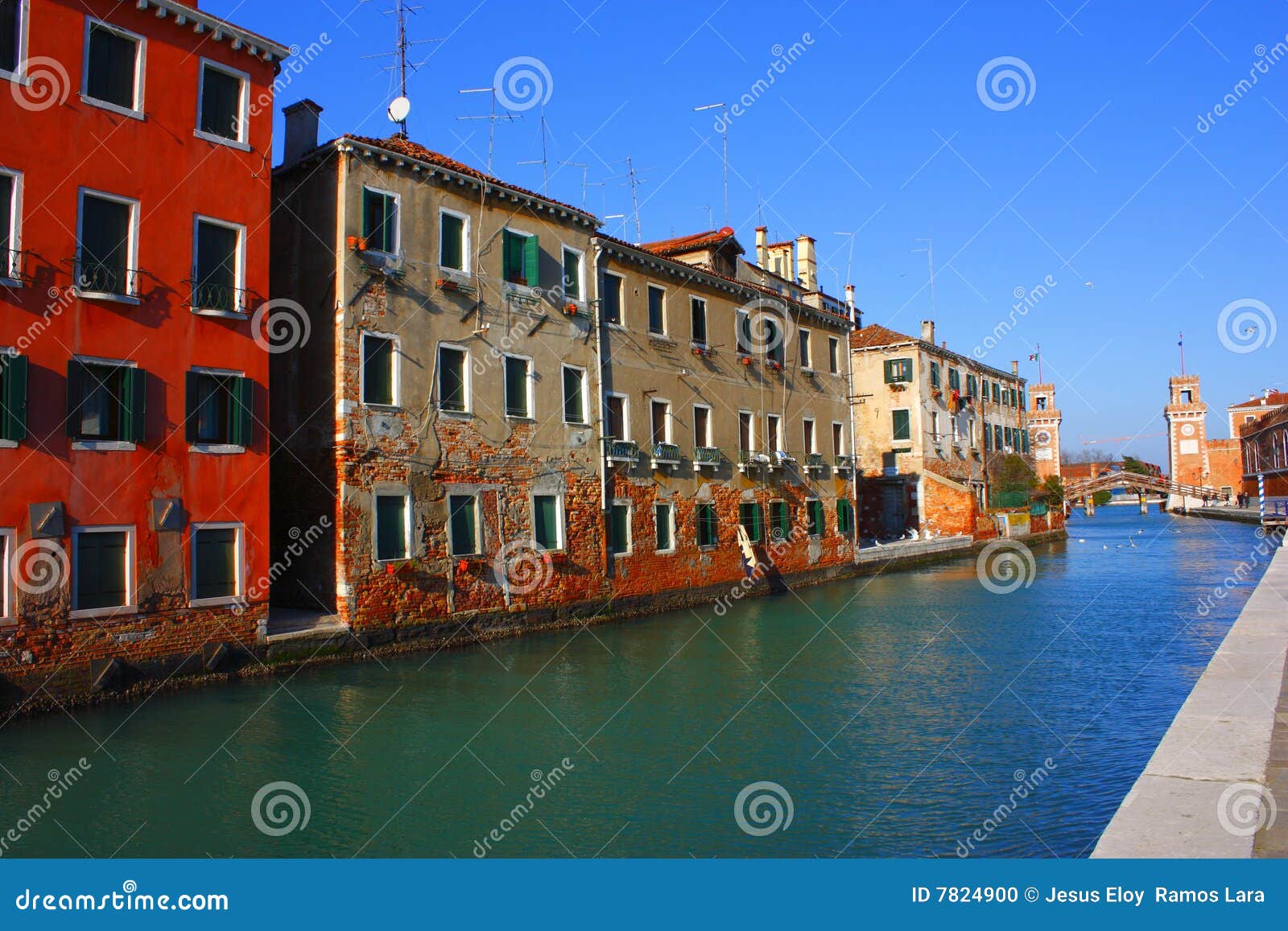 Venice buildings stock photo. Image of blue, channel, historical - 7824900