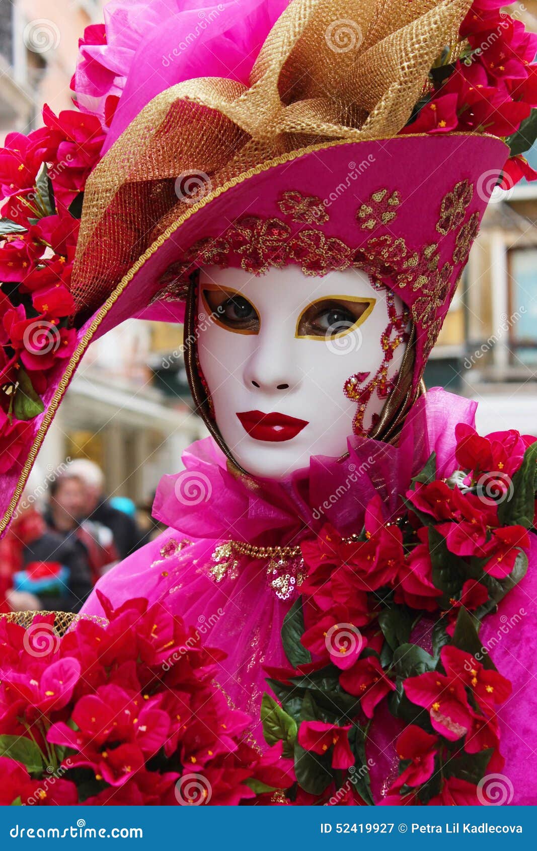 Venice Carnival Mask - Pink Lady Editorial Photography - Image of ...
