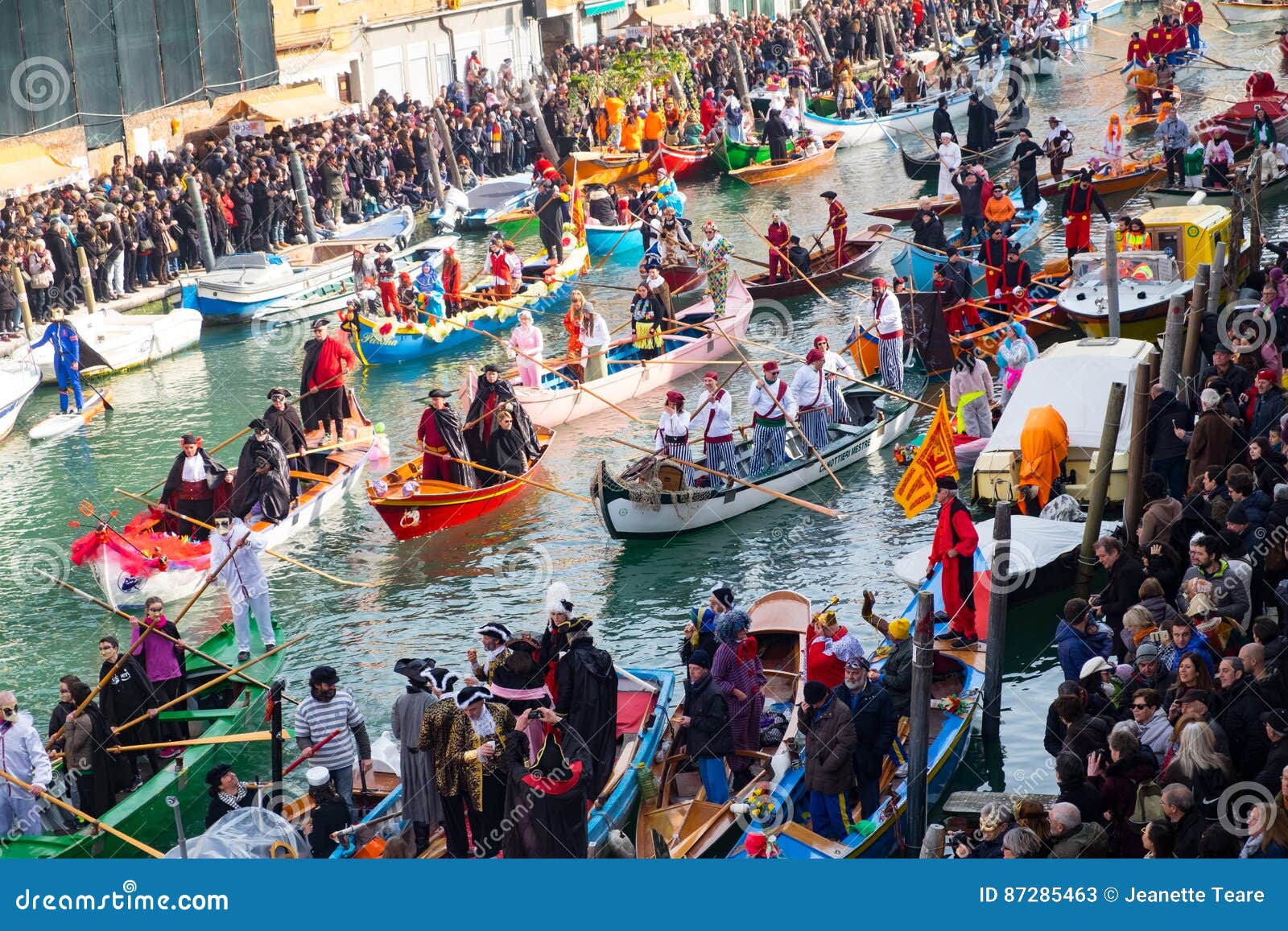 Venice Carnivale boats stock image. Image of gondola - 87285463