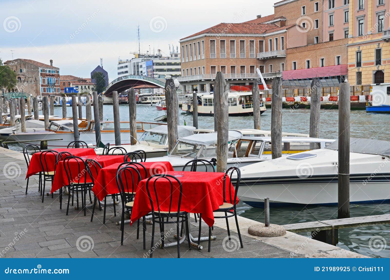 Venice: channel terrace stock image. Image of italia - 21989925