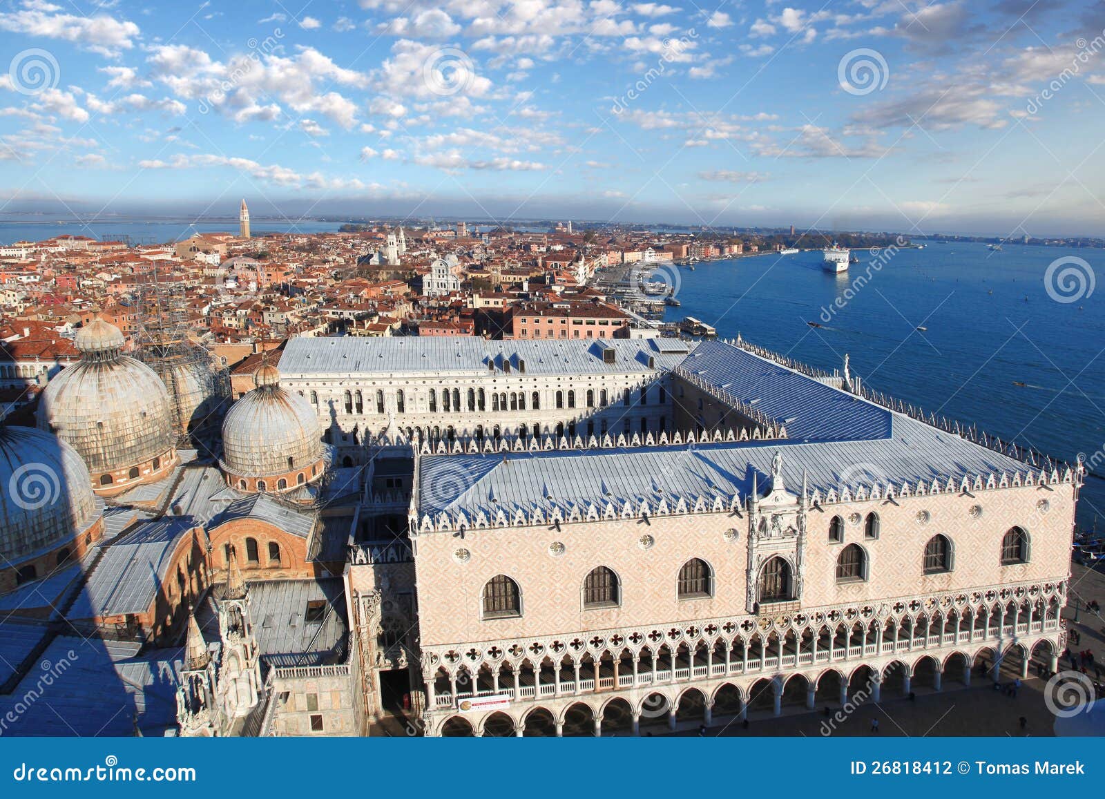 Venice with Doge Palace in Italy Stock Photo - Image of doges, emblem ...
