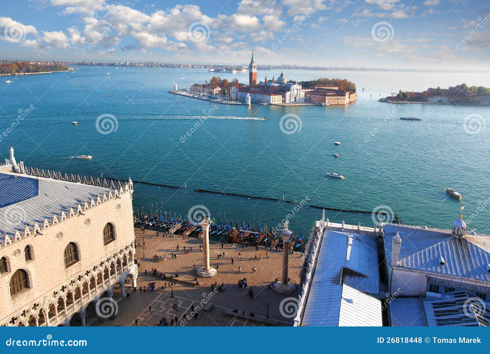 Venice with Doge Palace in Italy Stock Photo - Image of coast, italian ...