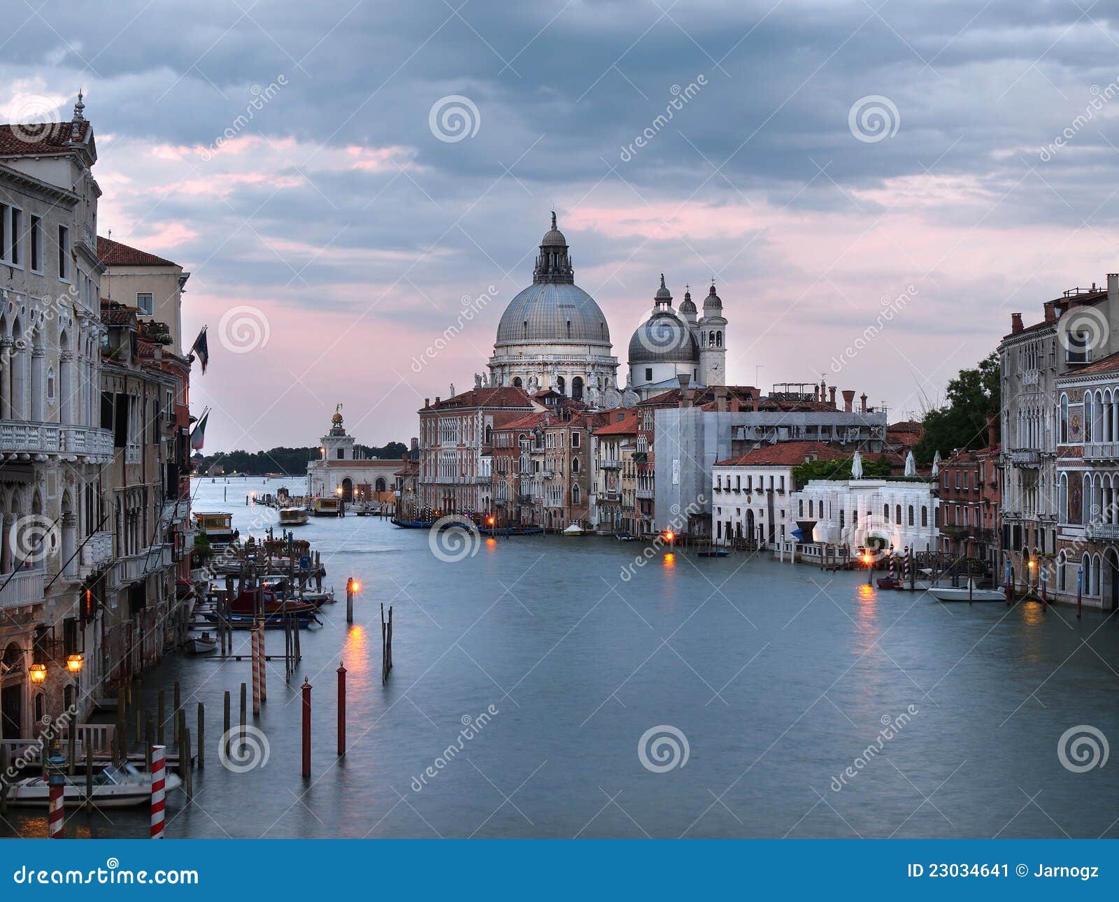 Venice at dusk stock image. Image of dusk, blue, landmark - 23034641