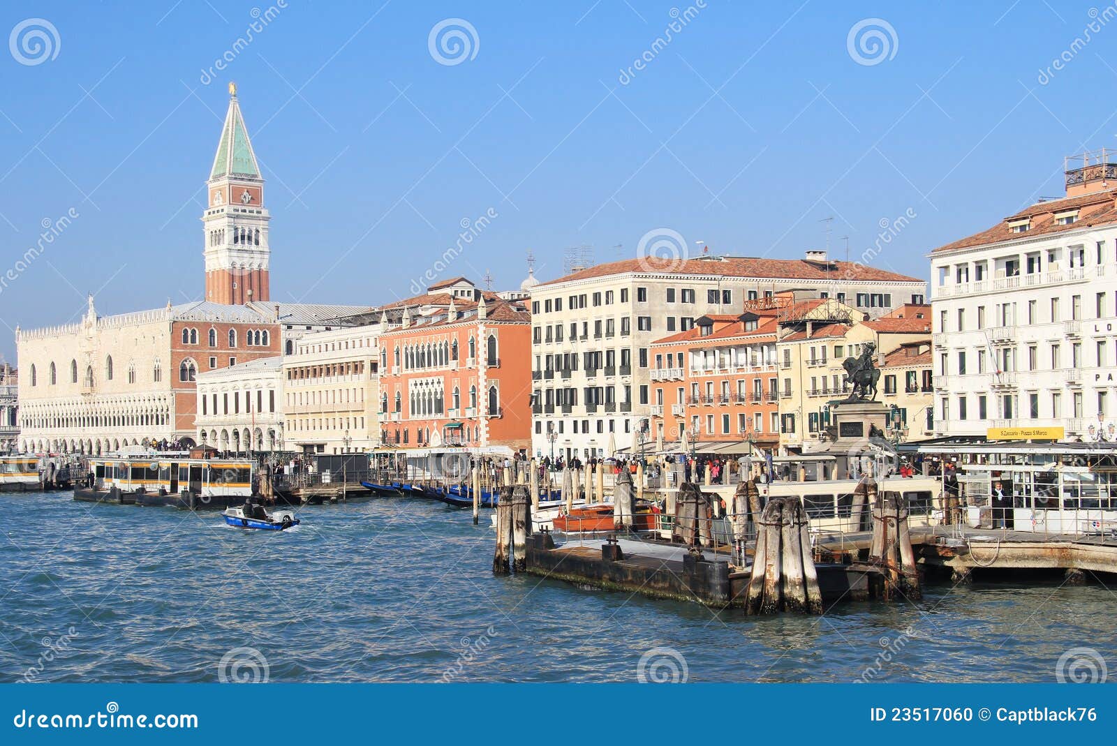 Venice ferry dock editorial image. Image of venetian - 23517060