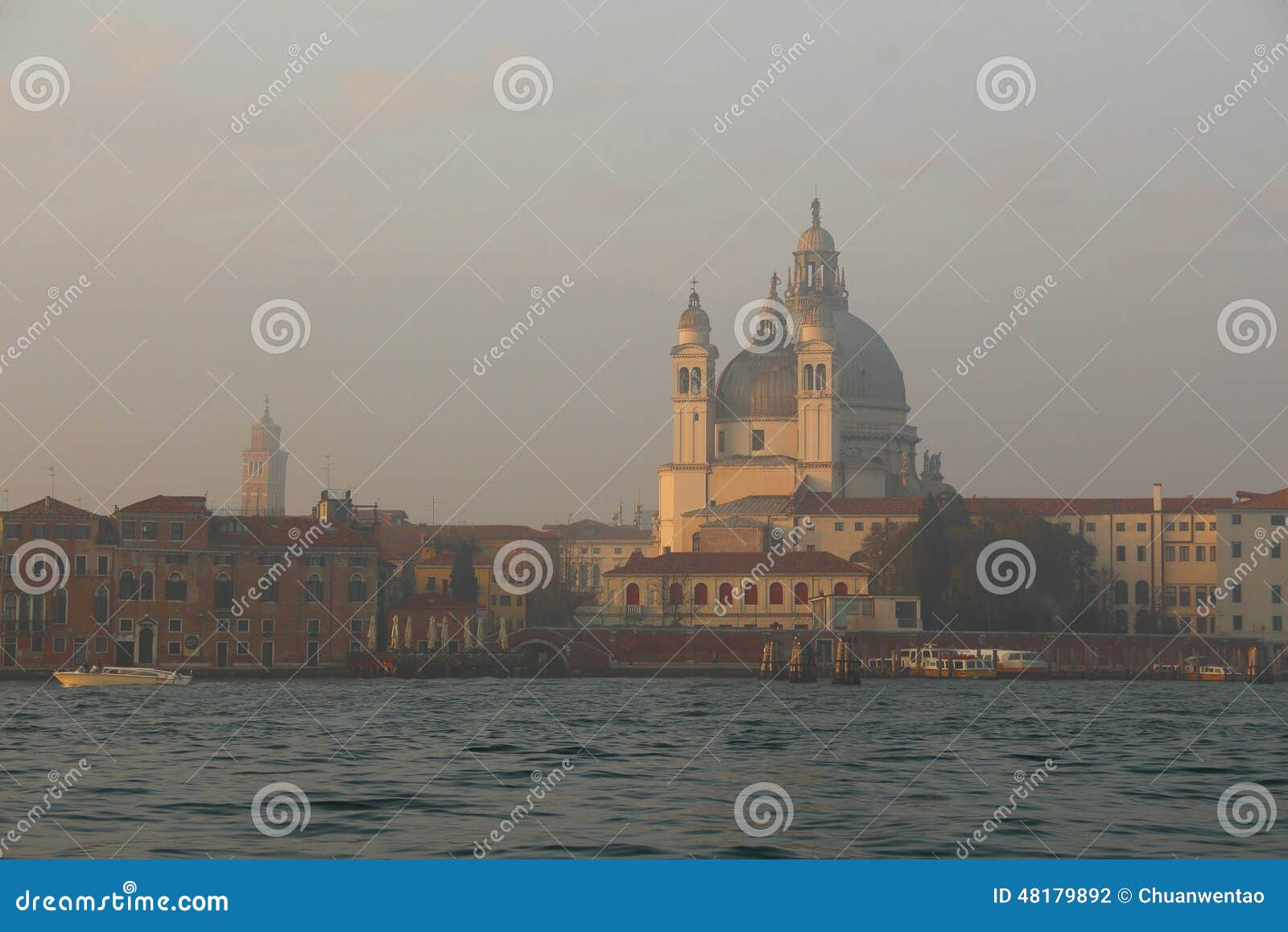 The Venice in fog stock photo. Image of house, holiday - 48179892