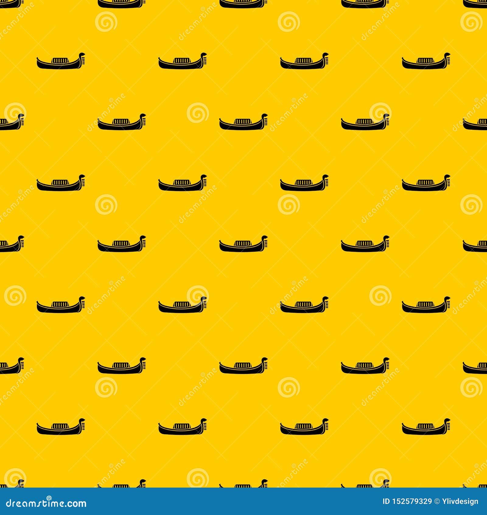 Venice Gondola Pattern Vector Stock Vector - Illustration of holiday ...
