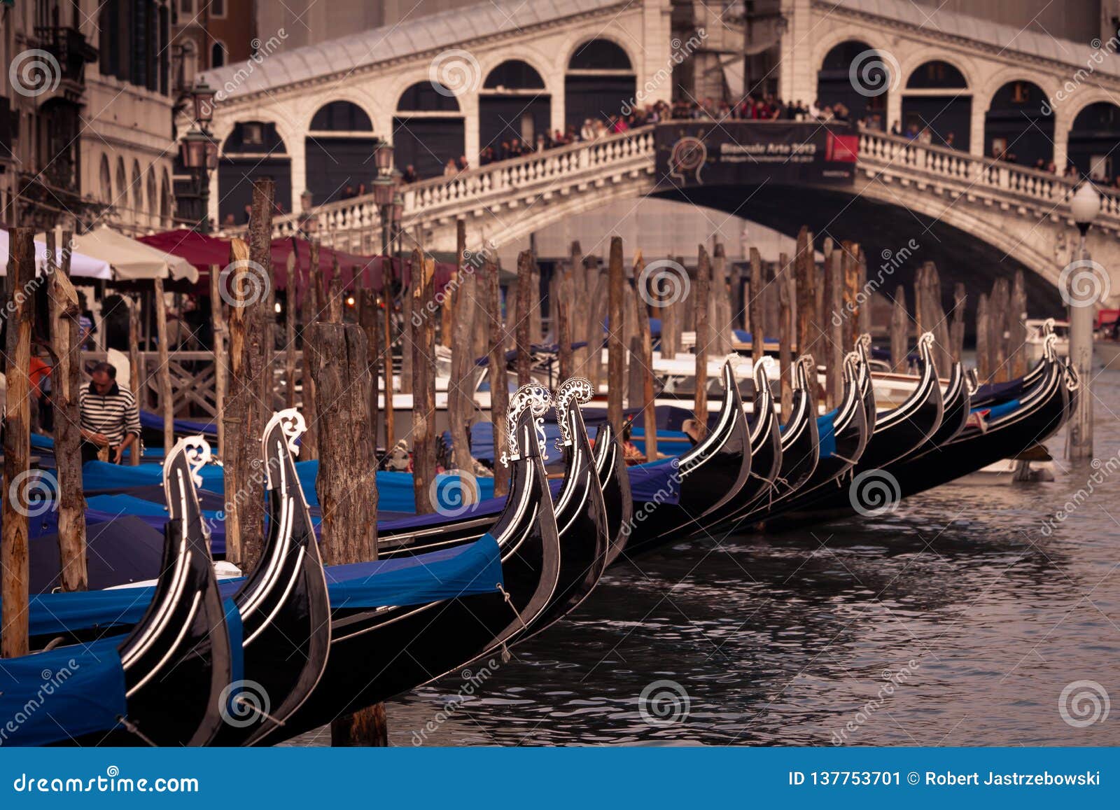 Venice Gondolas at the Pier Editorial Photo - Image of city, heritage ...