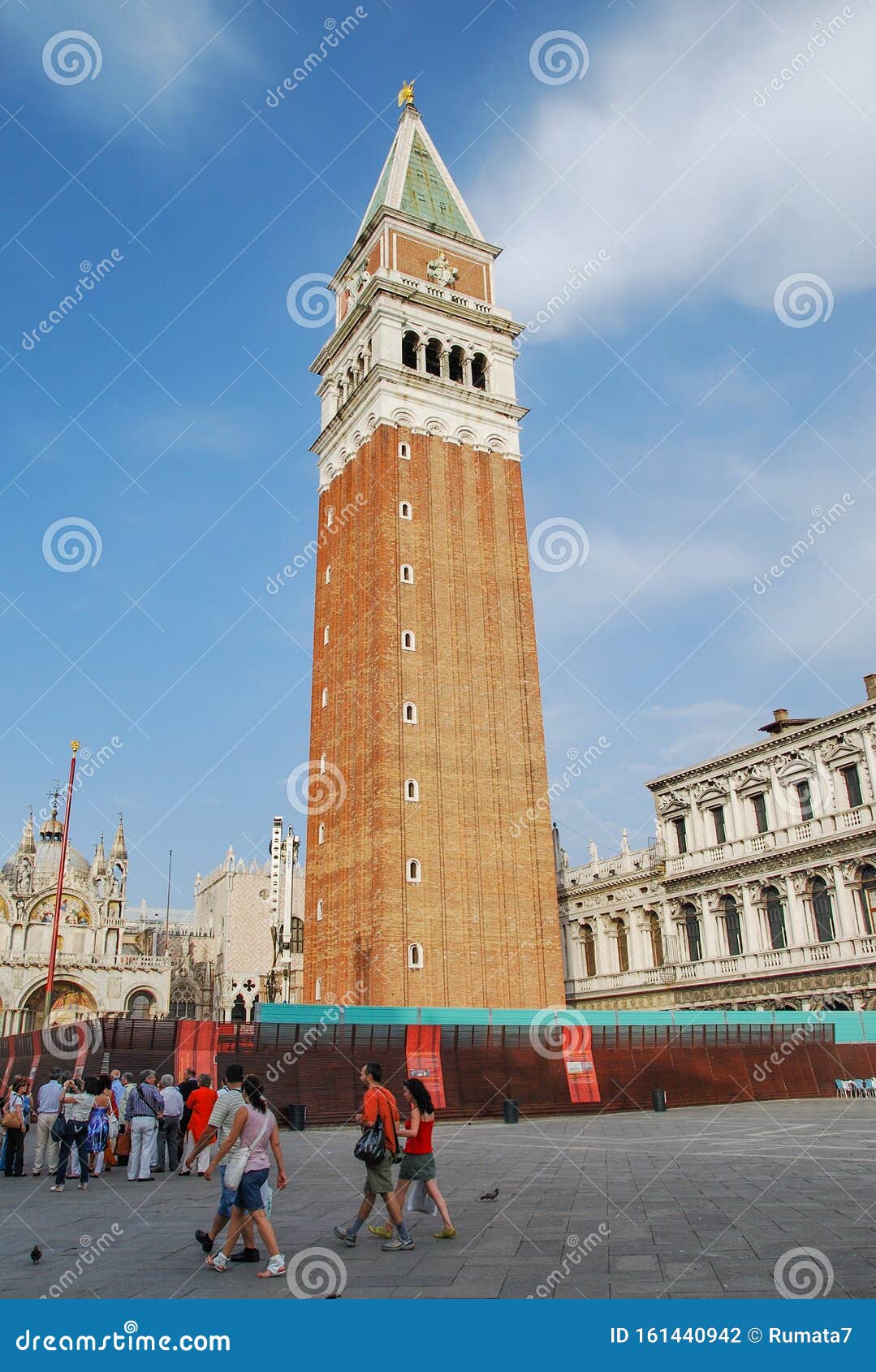 Bell Tower of St Mark`s Basilica Located in St Mark`s Square or Piazza ... Bell Tower of St Mark`s Basilica Located in St Mark`s Square or Piazza ...