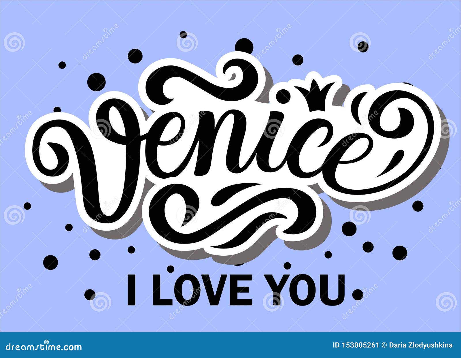 Venice. Italy. Lettering stock illustration. Illustration of venice ...