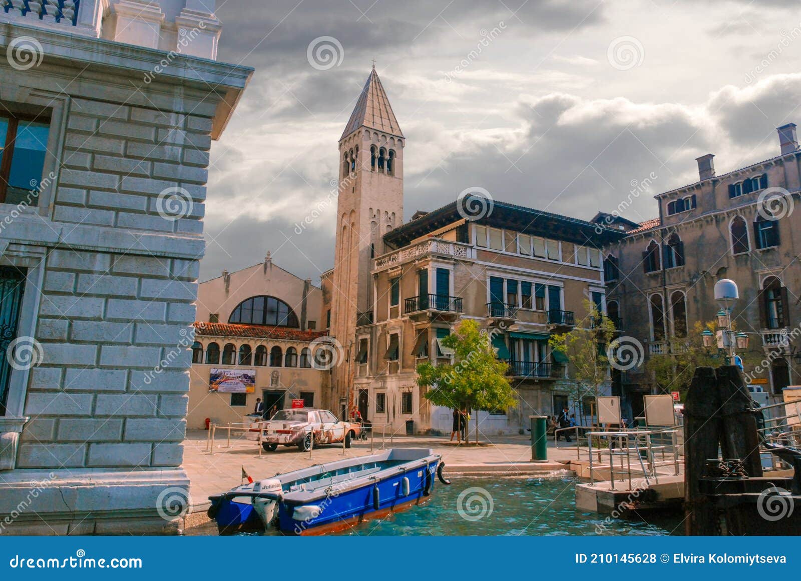 The Square of St. Samuel Piazza San Samuele in Venice, Italy Editorial ...