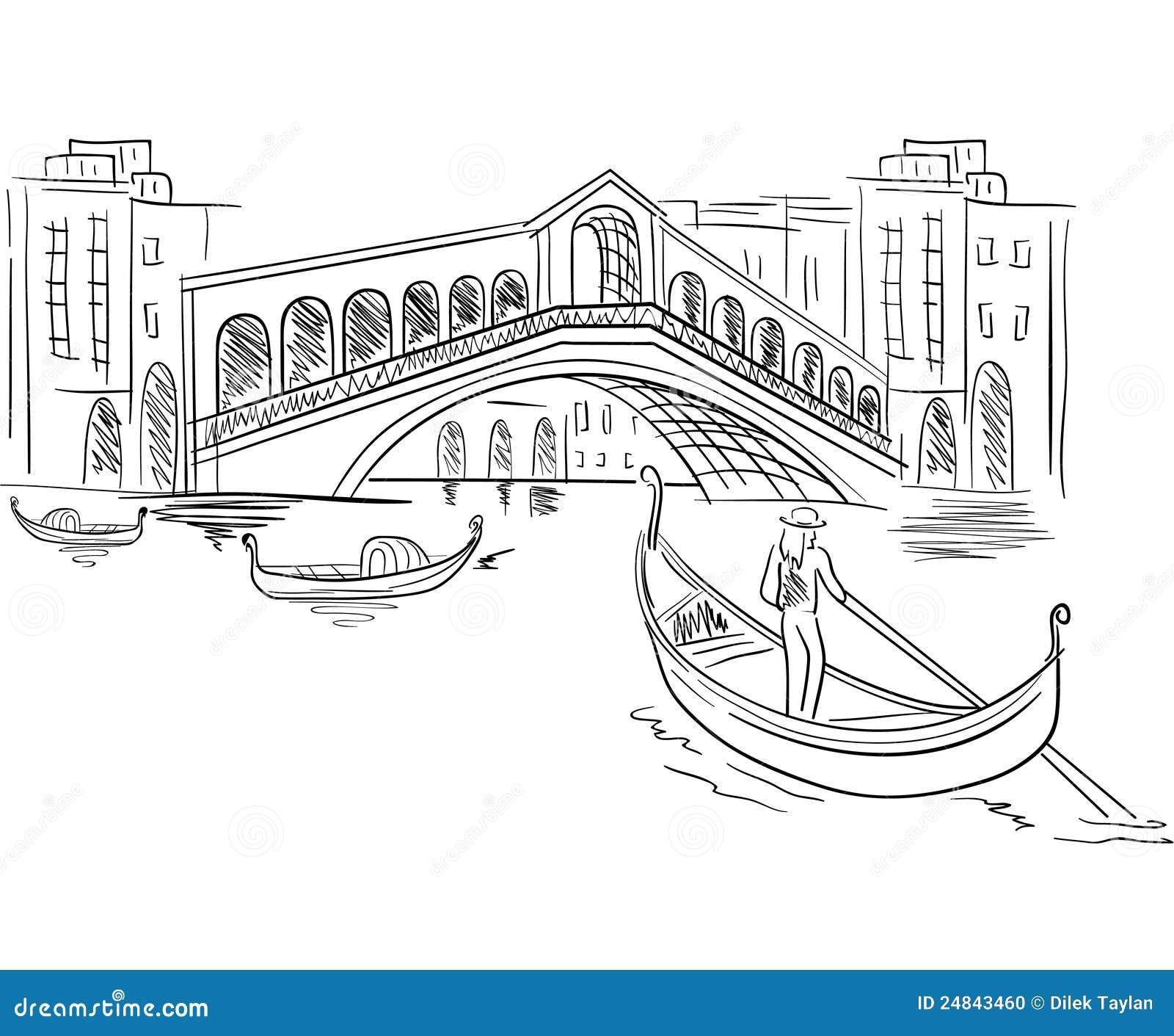 Venice Italy Seamless Pattern. Hand Drawn Sketch With Map Of Italy ... Venice Italy Seamless Pattern. Hand Drawn Sketch With Map Of Italy ...