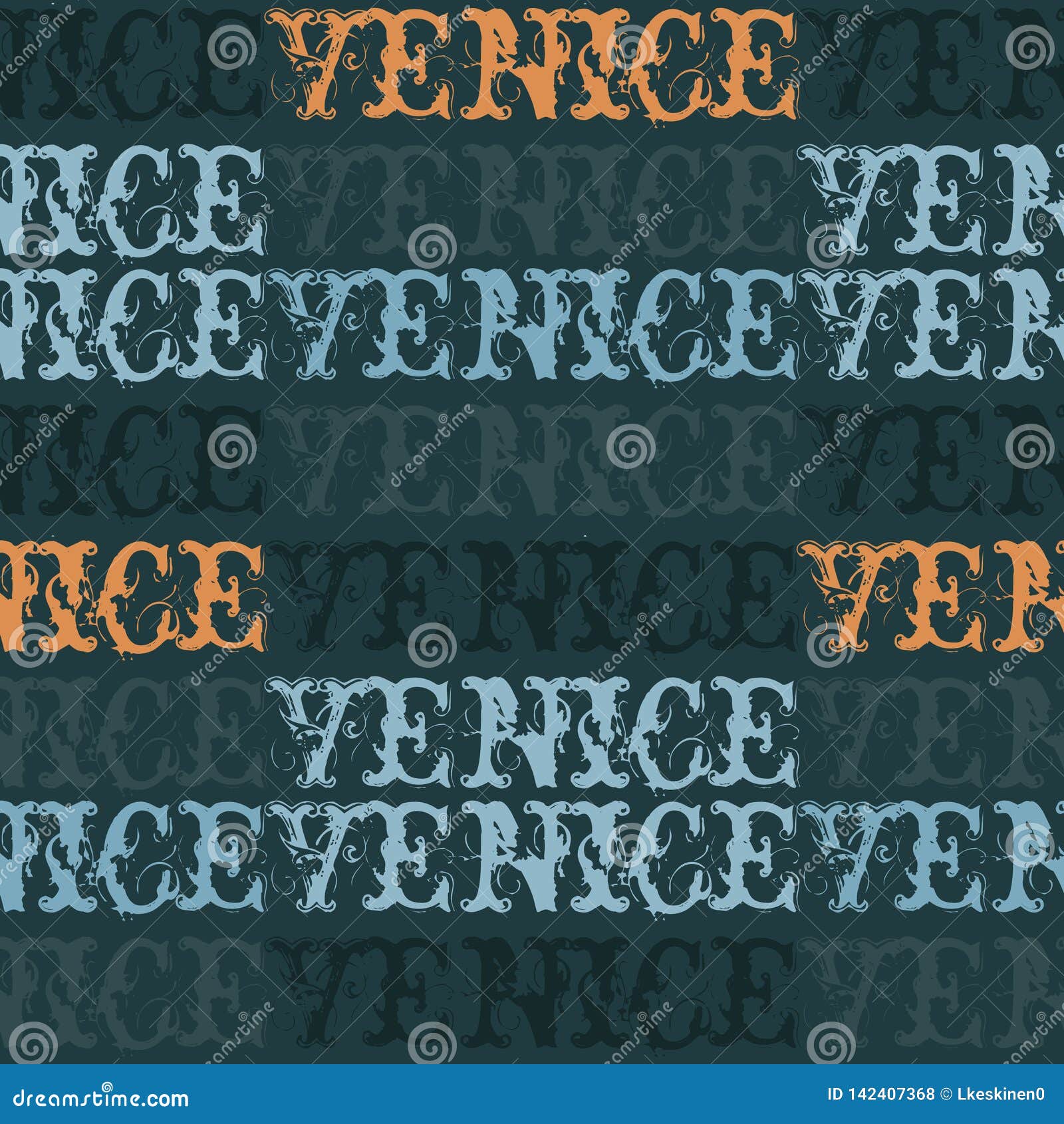 Venice, Italy Seamless Pattern Stock Vector - Illustration of city ...