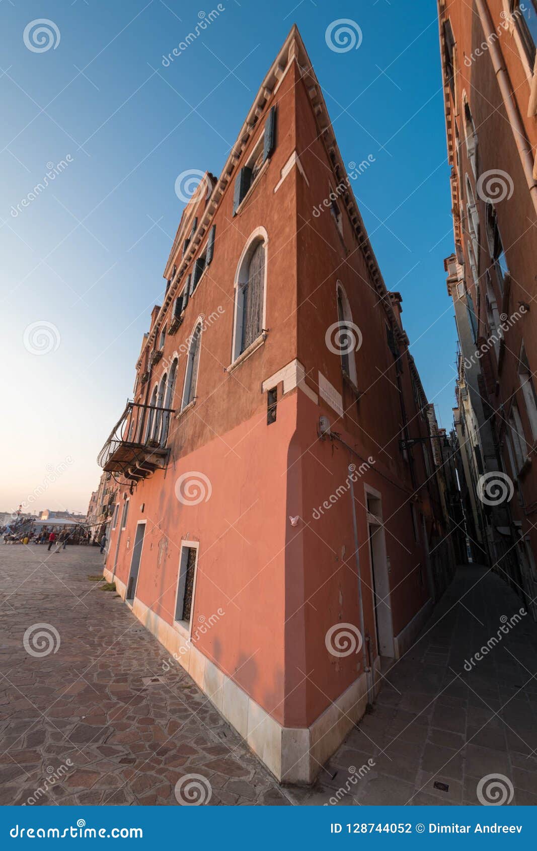 10/10/2018 Venice, Italy. the Sharp Corner Building. Stock Photo ...