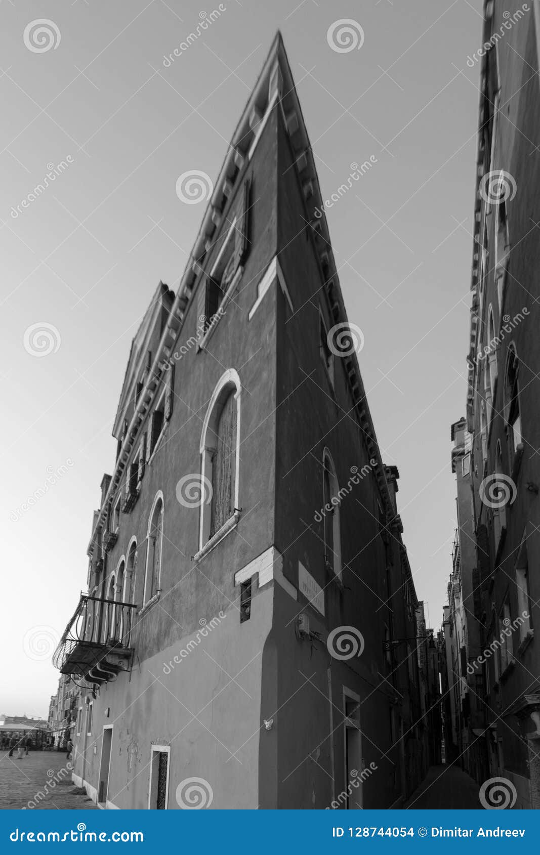 10/10/2018 Venice, Italy. the Sharp Corner Building. Stock Photo ...