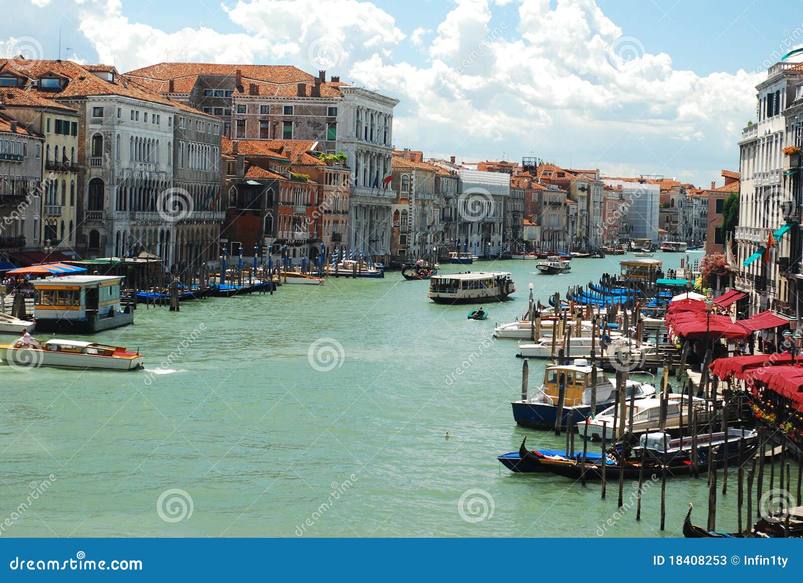 Venice main canal stock image. Image of basilica, attraction - 18408253