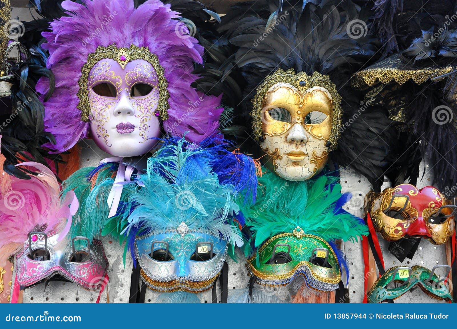 Venice masks stock photo. Image of costume, isolatedmask - 13857944