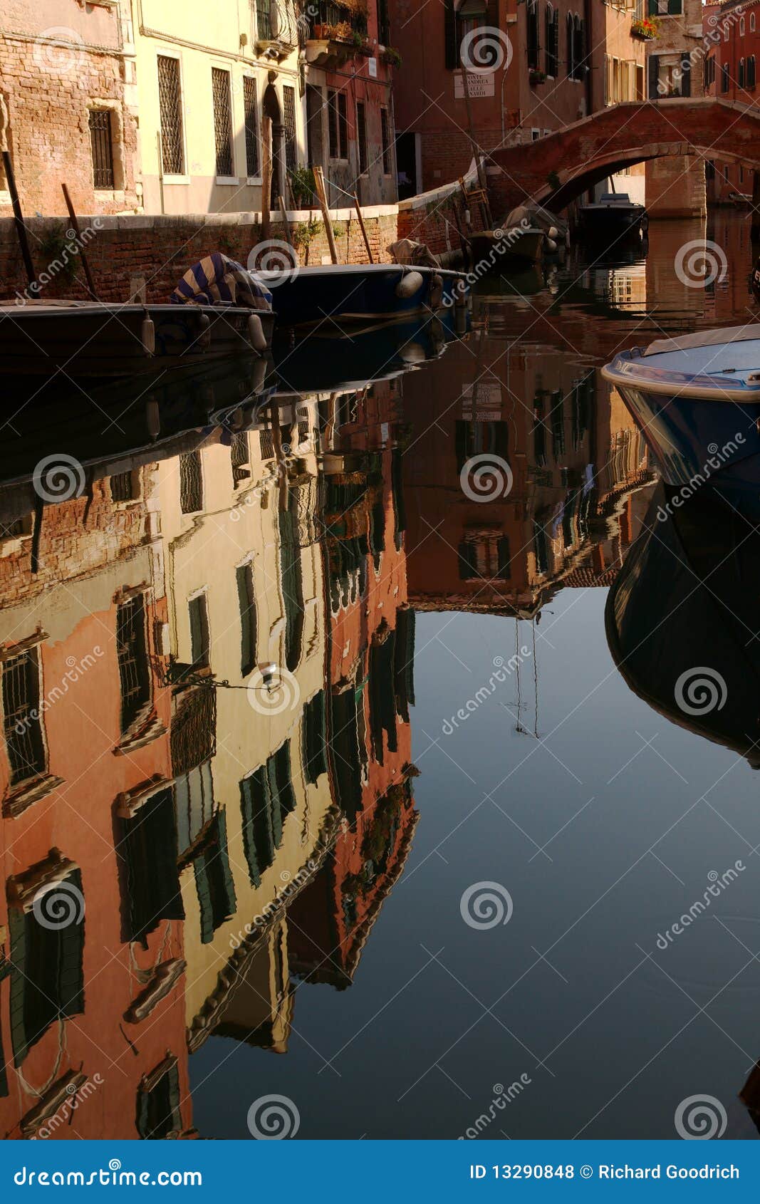 Venice in a mirror, Italy stock photo. Image of canal - 13290848