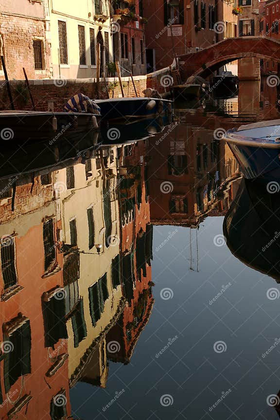 Venice in a mirror, Italy stock photo. Image of canal - 13290848