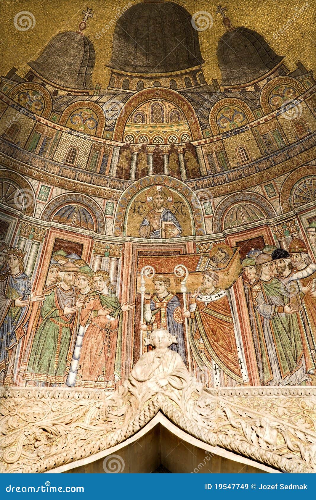 Venice - Mosaic from St. Mark Cathedral Stock Image - Image of ...