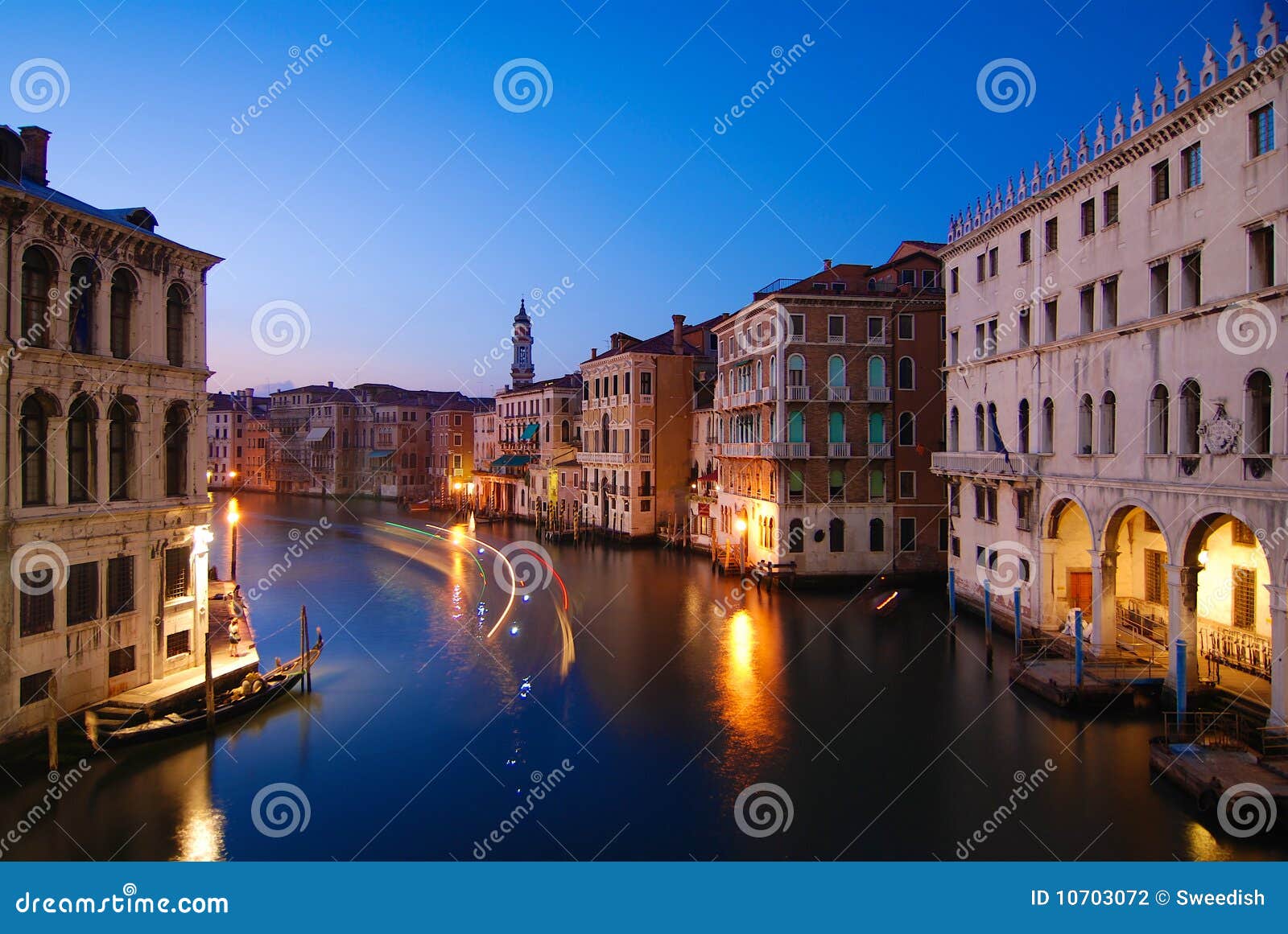 Venice by night stock photo. Image of venice, buildings - 10703072