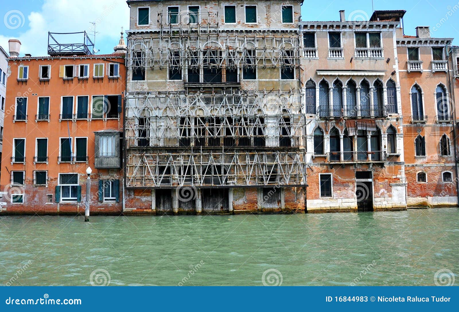 Venice Old Building and Canal , Italy Stock Image - Image of buildings ...