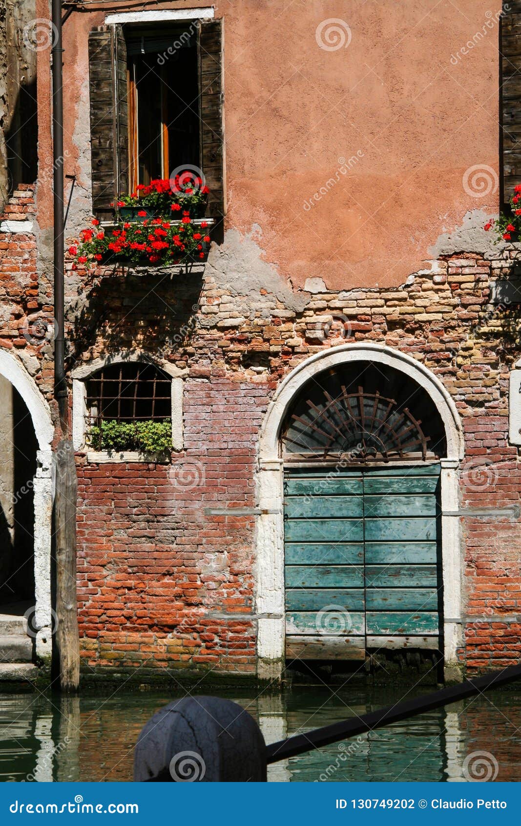 Venice, Old Gate on the Water Stock Photo - Image of entry, house ...