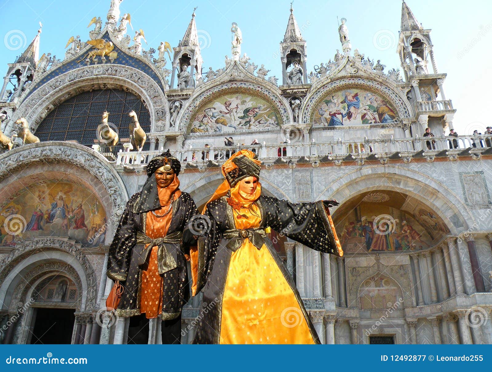 Venice people stock image. Image of cathedral, mask, people - 12492877