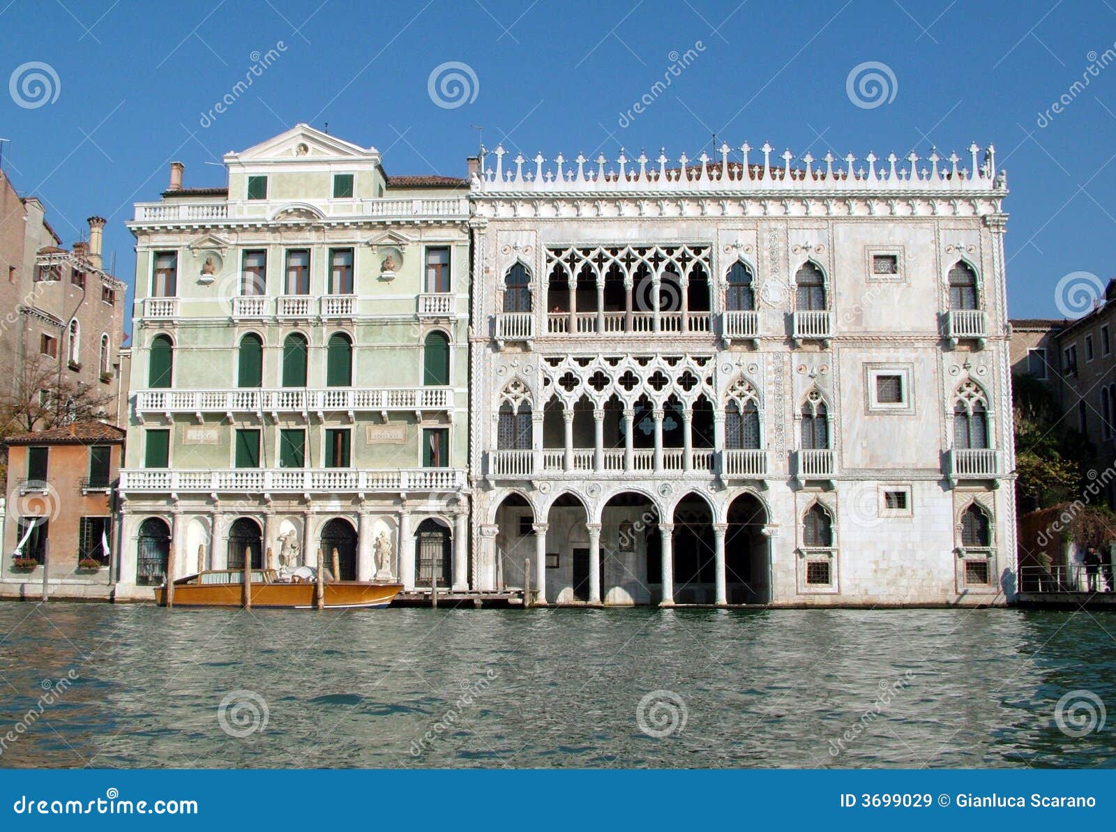 Venice s Ancient Palace stock image. Image of castle, rivers - 3699029