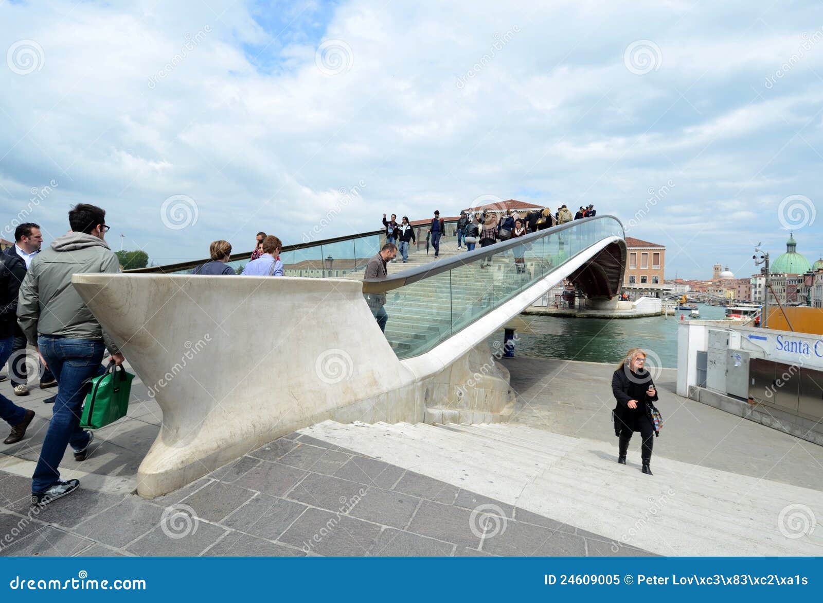 Venice S New Constitution Bridge Editorial Image - Image of colorful ...