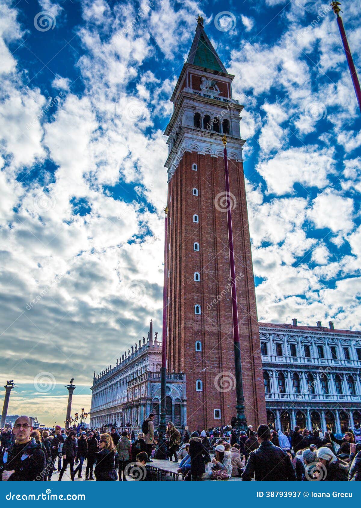Venice San Marco Campanile Tower Editorial Photography - Image of tower ...