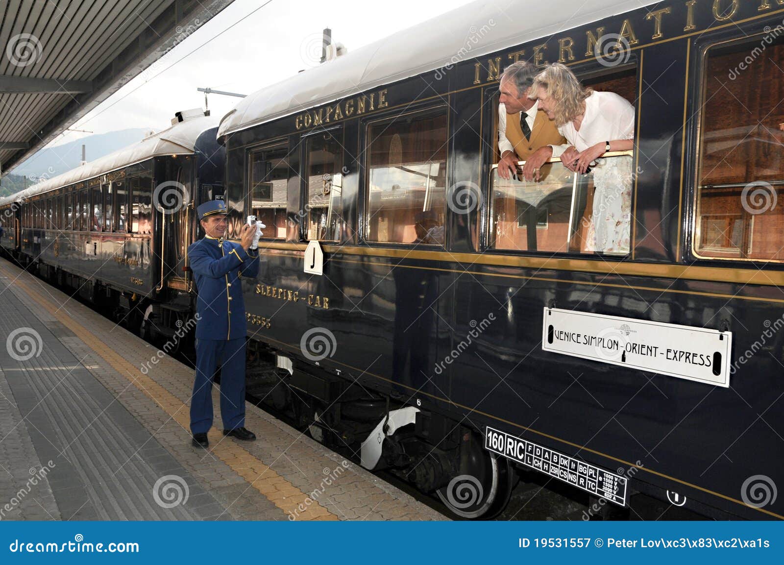 The Venice Simplon-Orient-Express - Conductor Editorial Photography ...